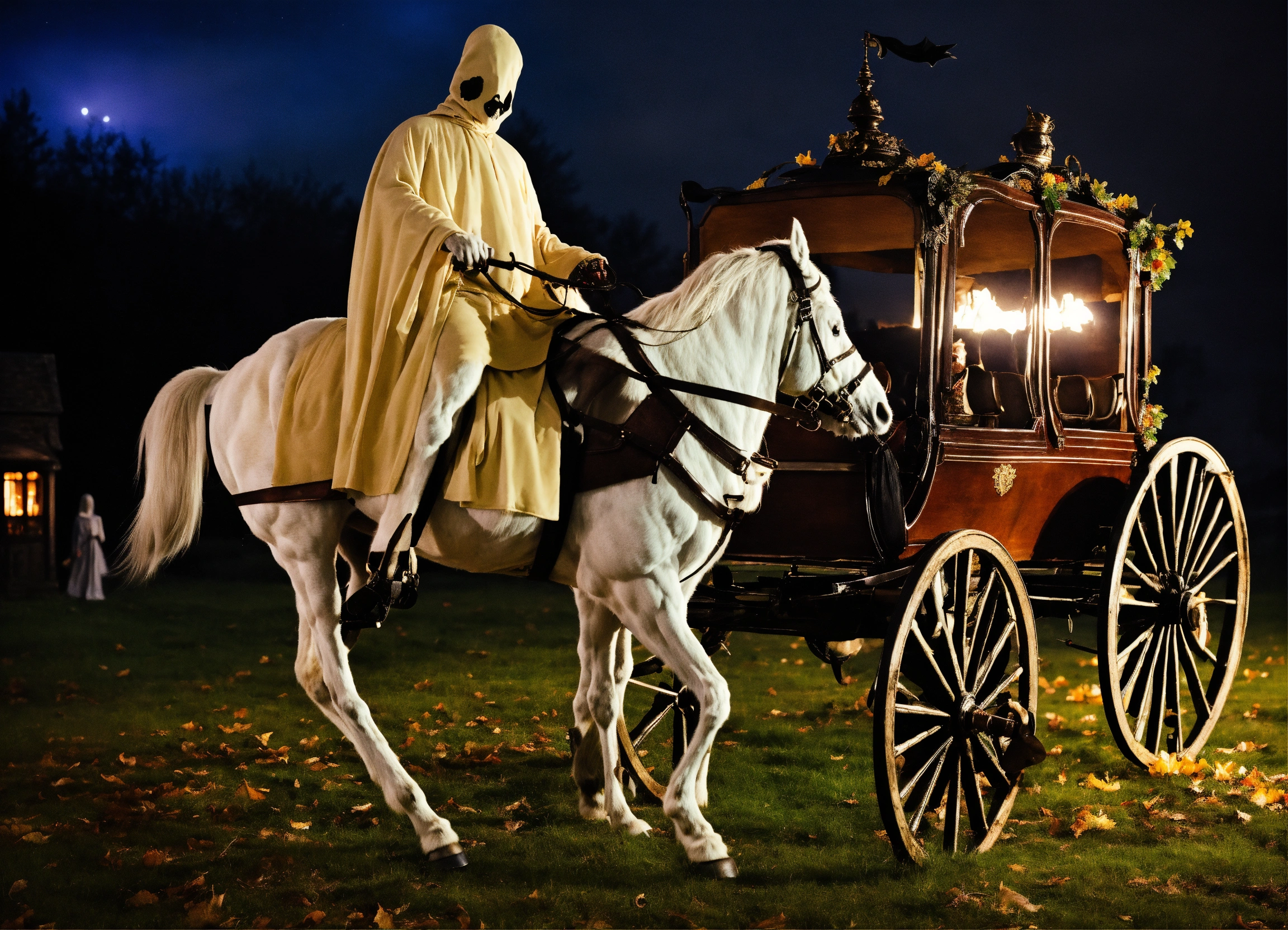 Lexica - Headless ghost on a carriage with headless horseman