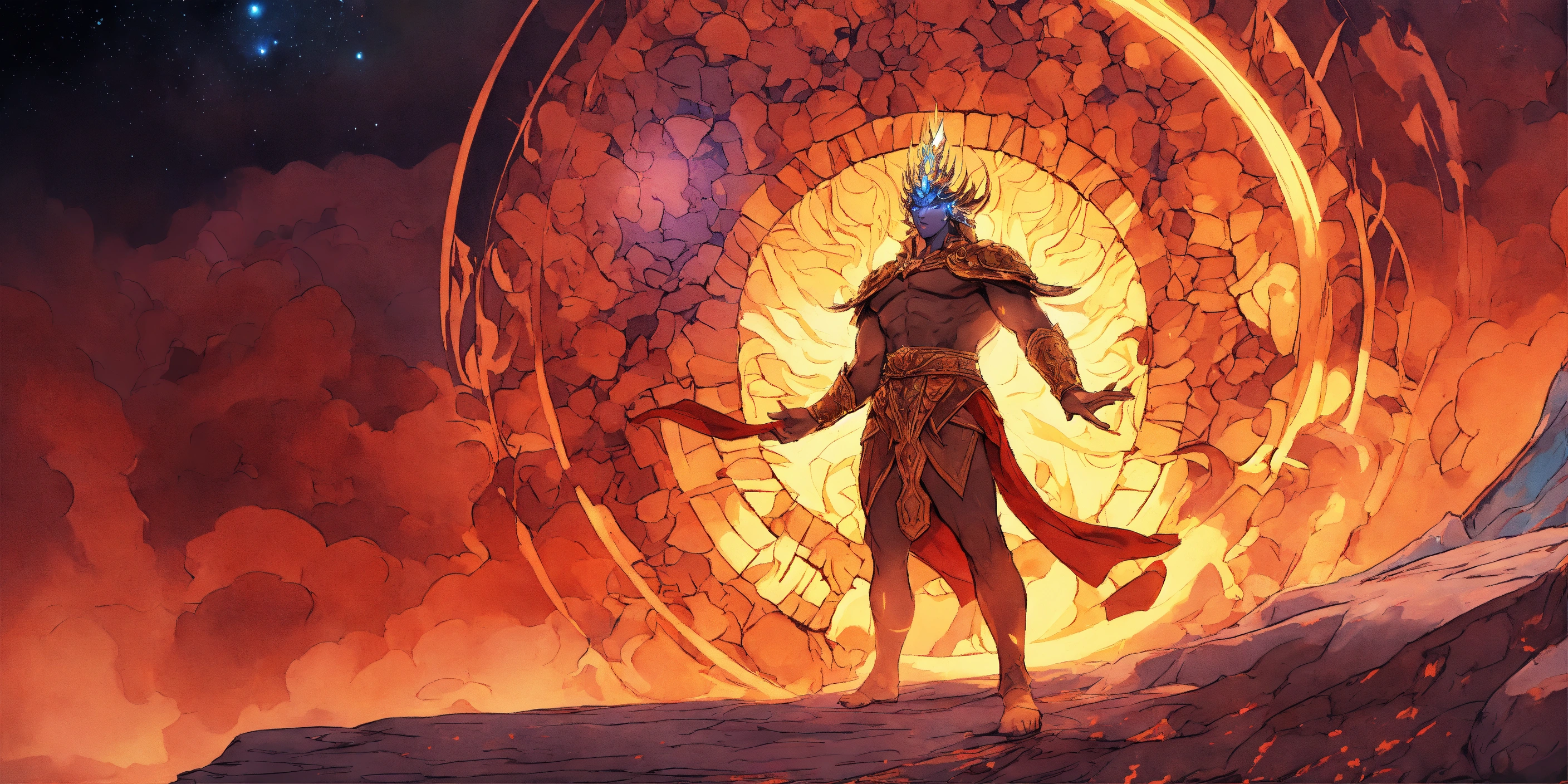 Lexica - An image of a fantasy god, emanating power, primordial ...