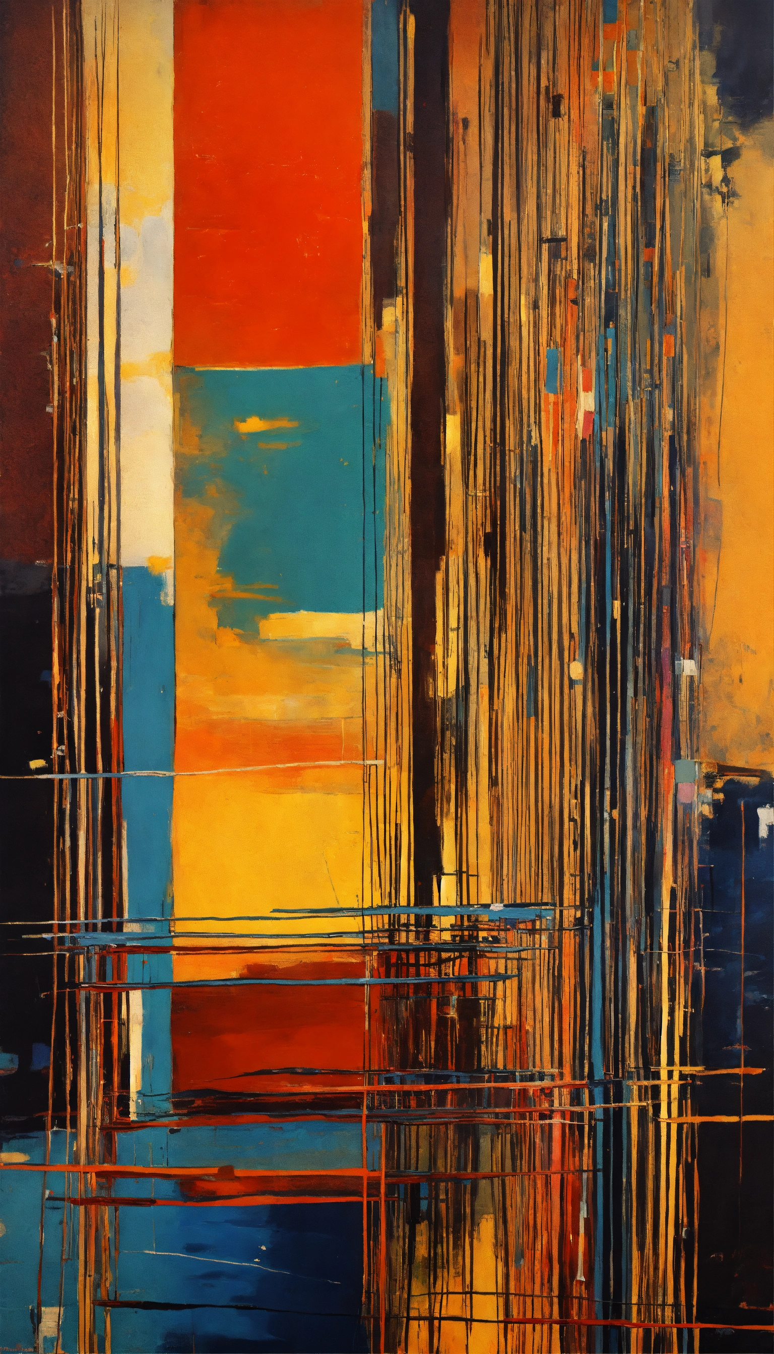 Lexica - Data abstract painting kandisky, pollock, rothko