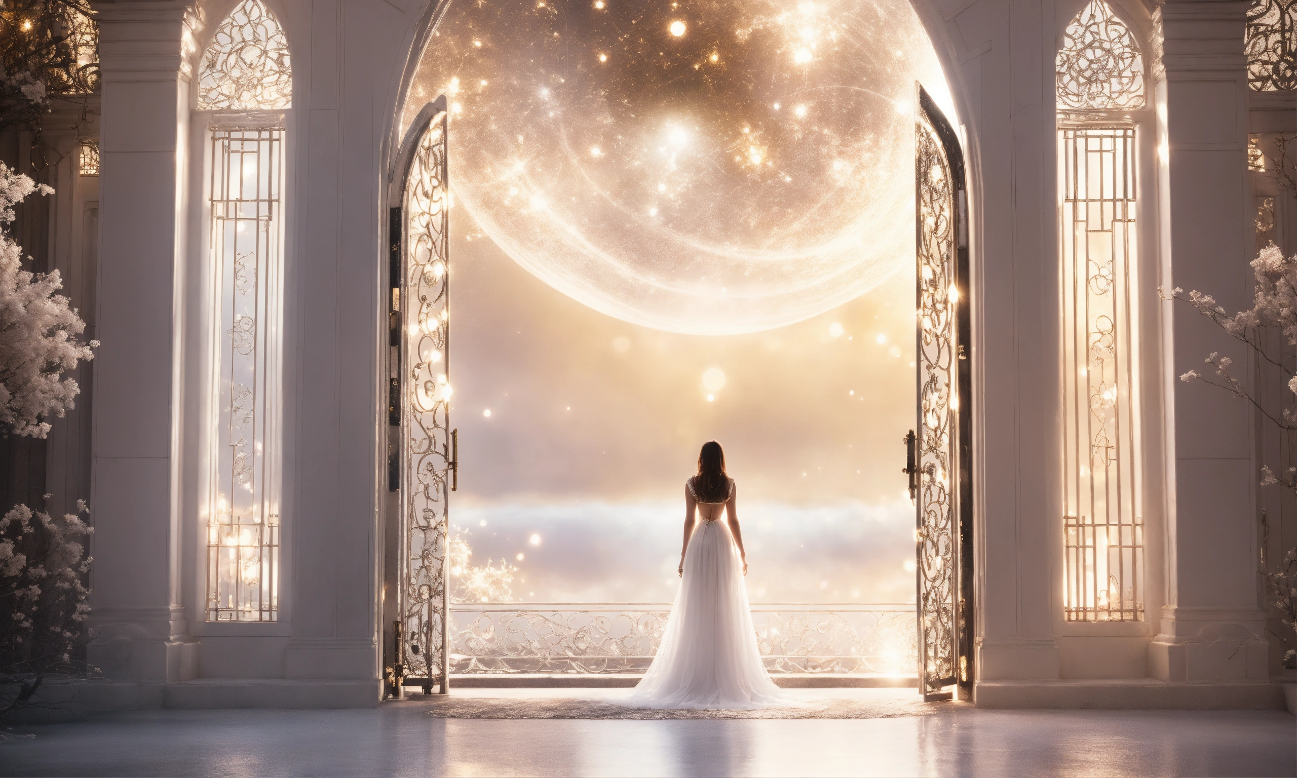 Lexica - A white space environment. This image is fantasy and conveys ...