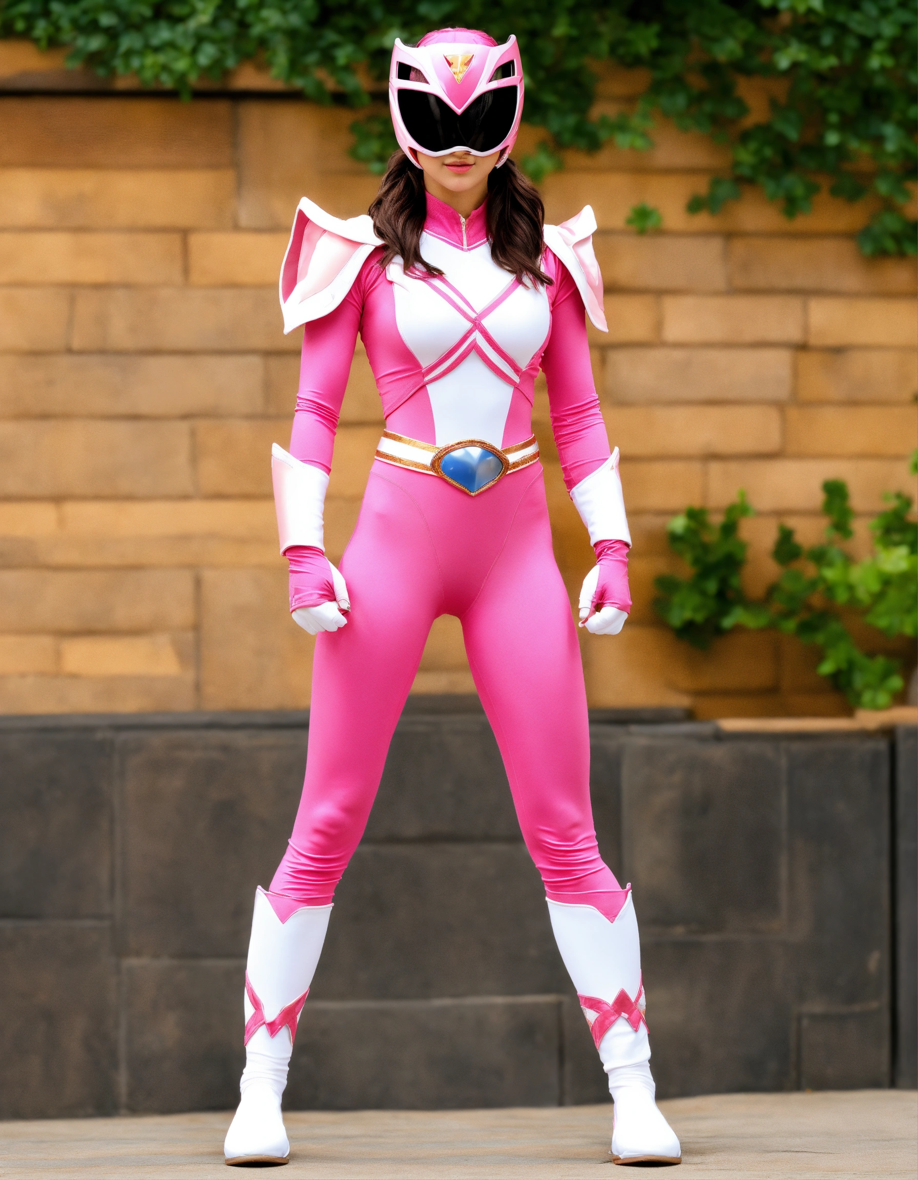 Lexica - Generate a realistic image of the pink power ranger morphing ...