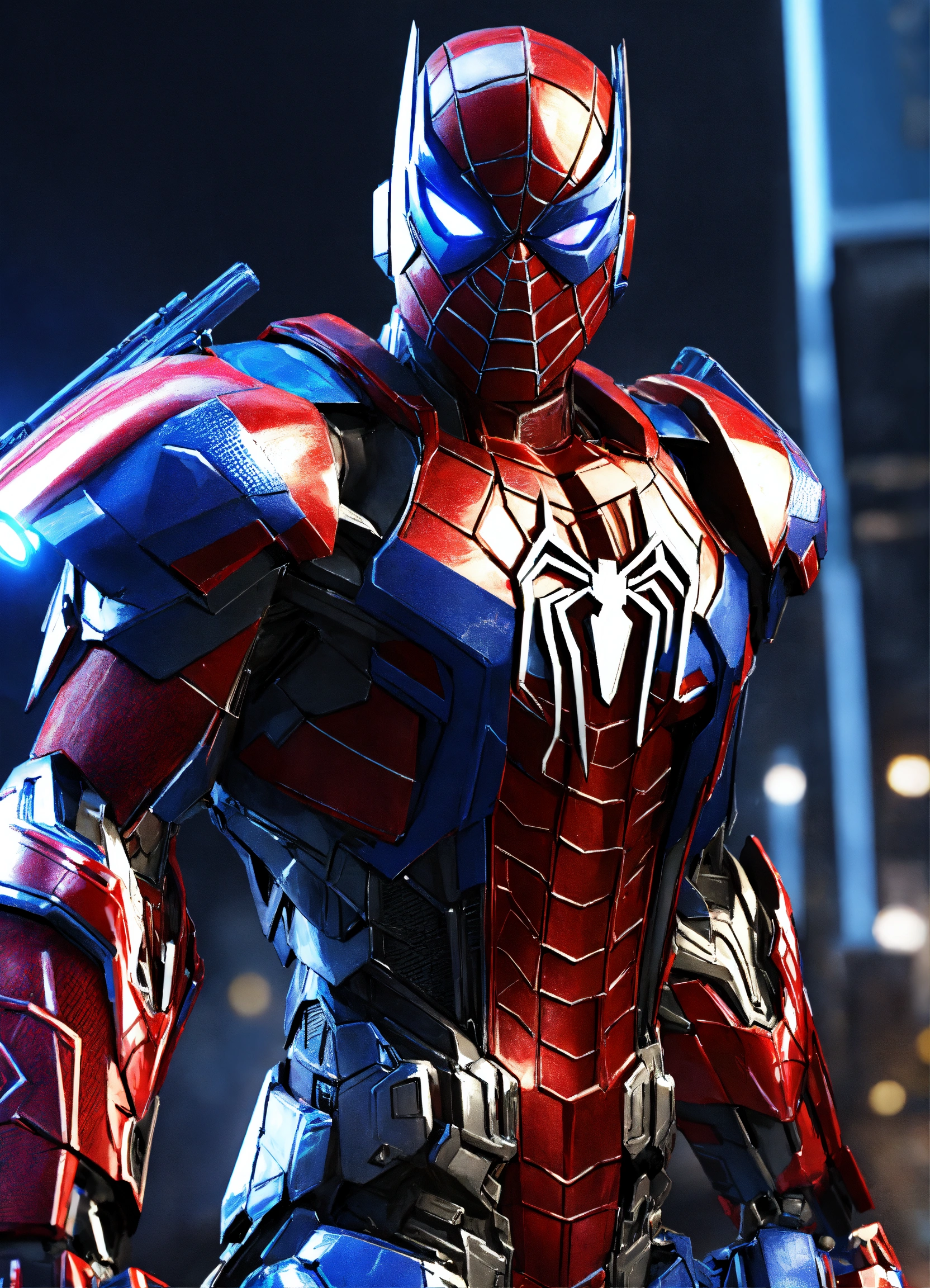 Lexica - Optimus prime but spiderman, UNREAL ENGINE RENDERING, 8K