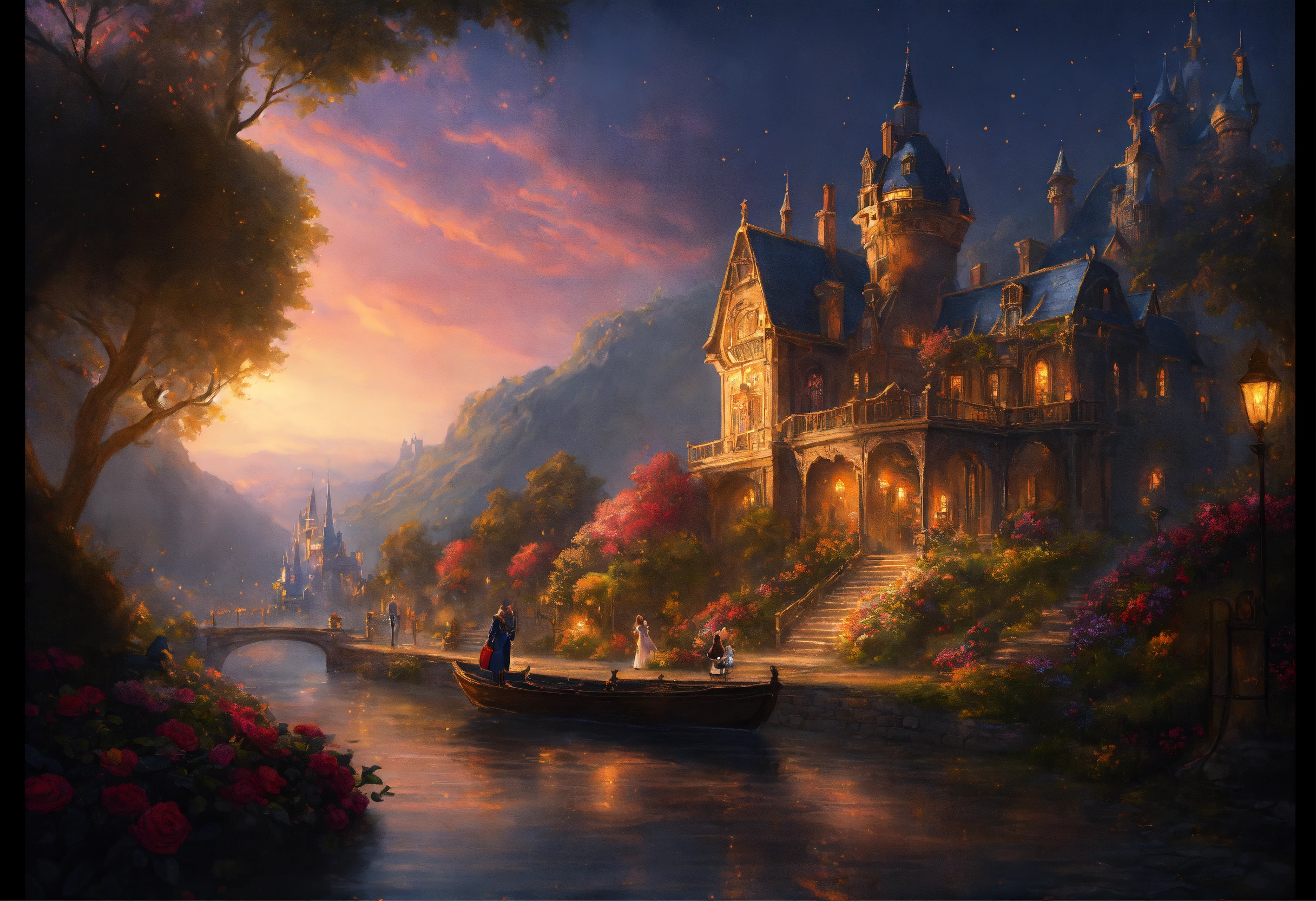 Lexica - Epic beautiful shot of Disneys Beauty and the Beast on the ...