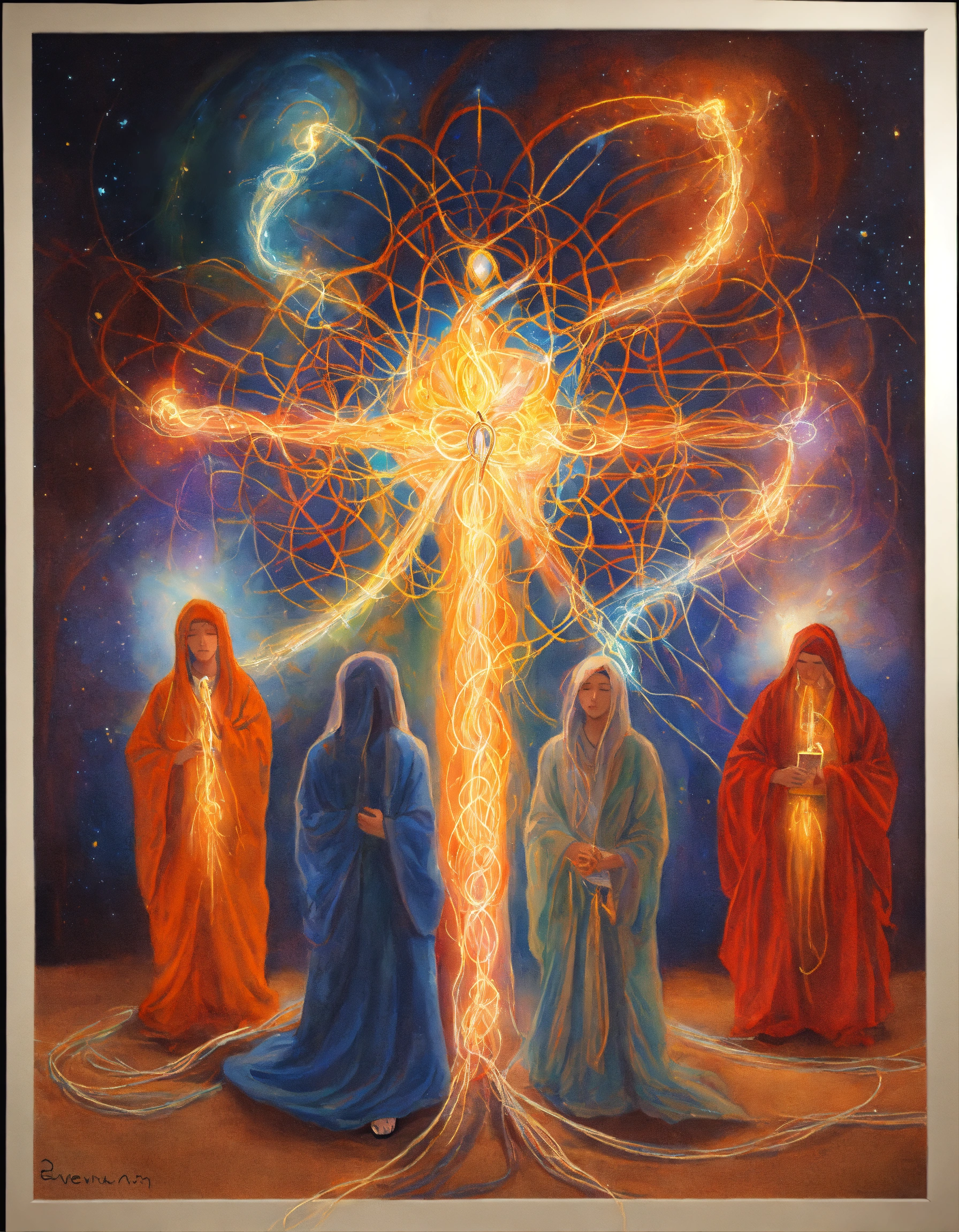 Lexica - Drawing painting of A system of spiritual energetic ...