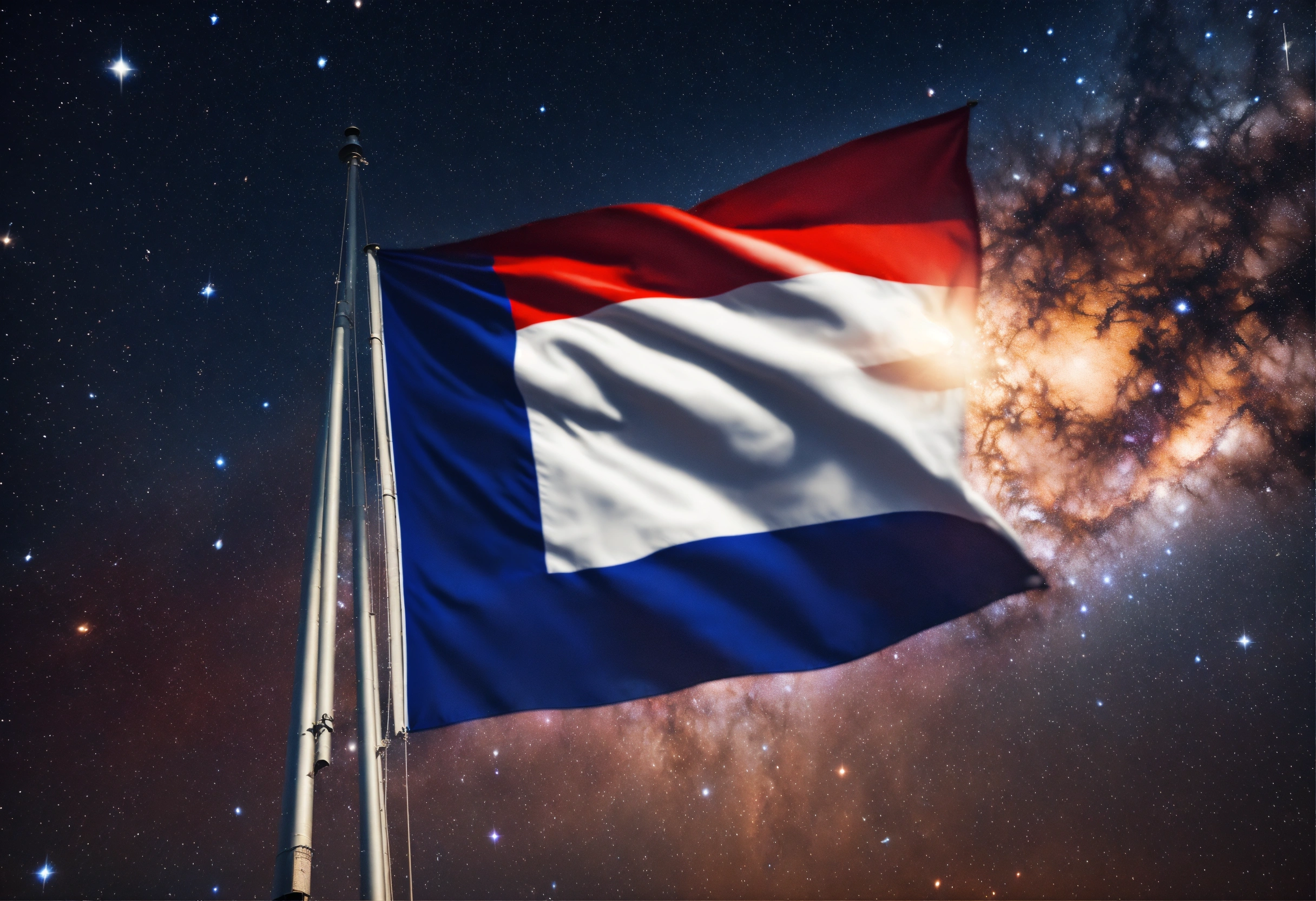 Lexica - Image of a flag of France flying horizontally in the air with ...