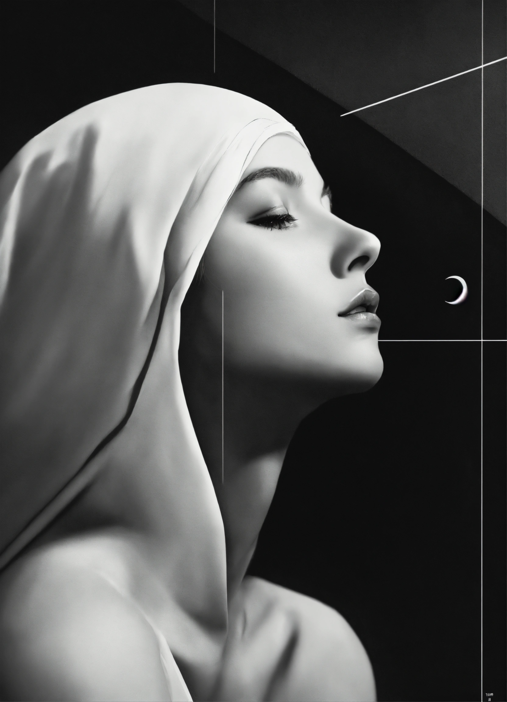 Lexica - Hope, personified, minimalist, sharp, artistic, black and white