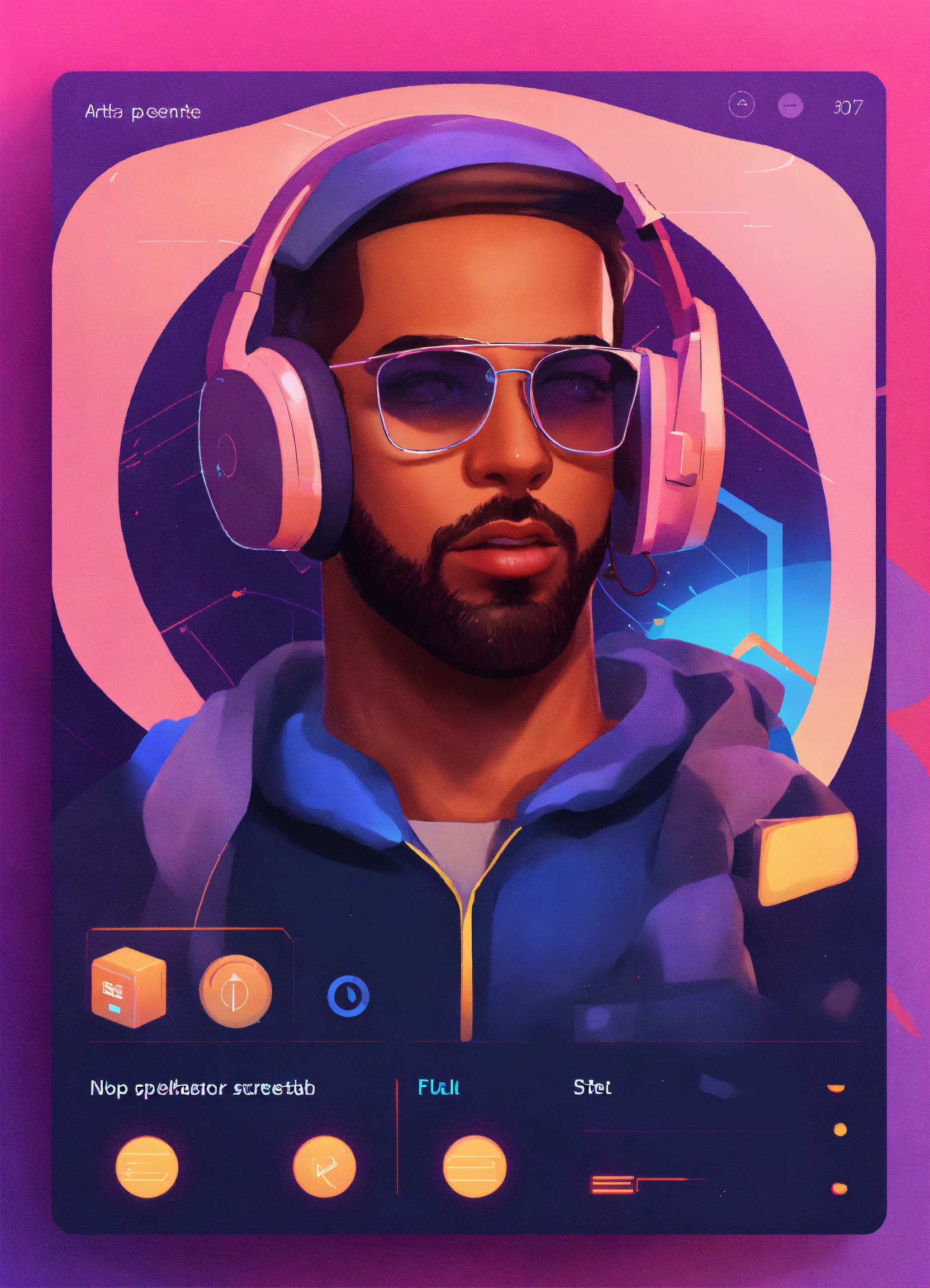 Lexica - Trending on artstation, digital art, User speaking into a microphone icon, transforming ...