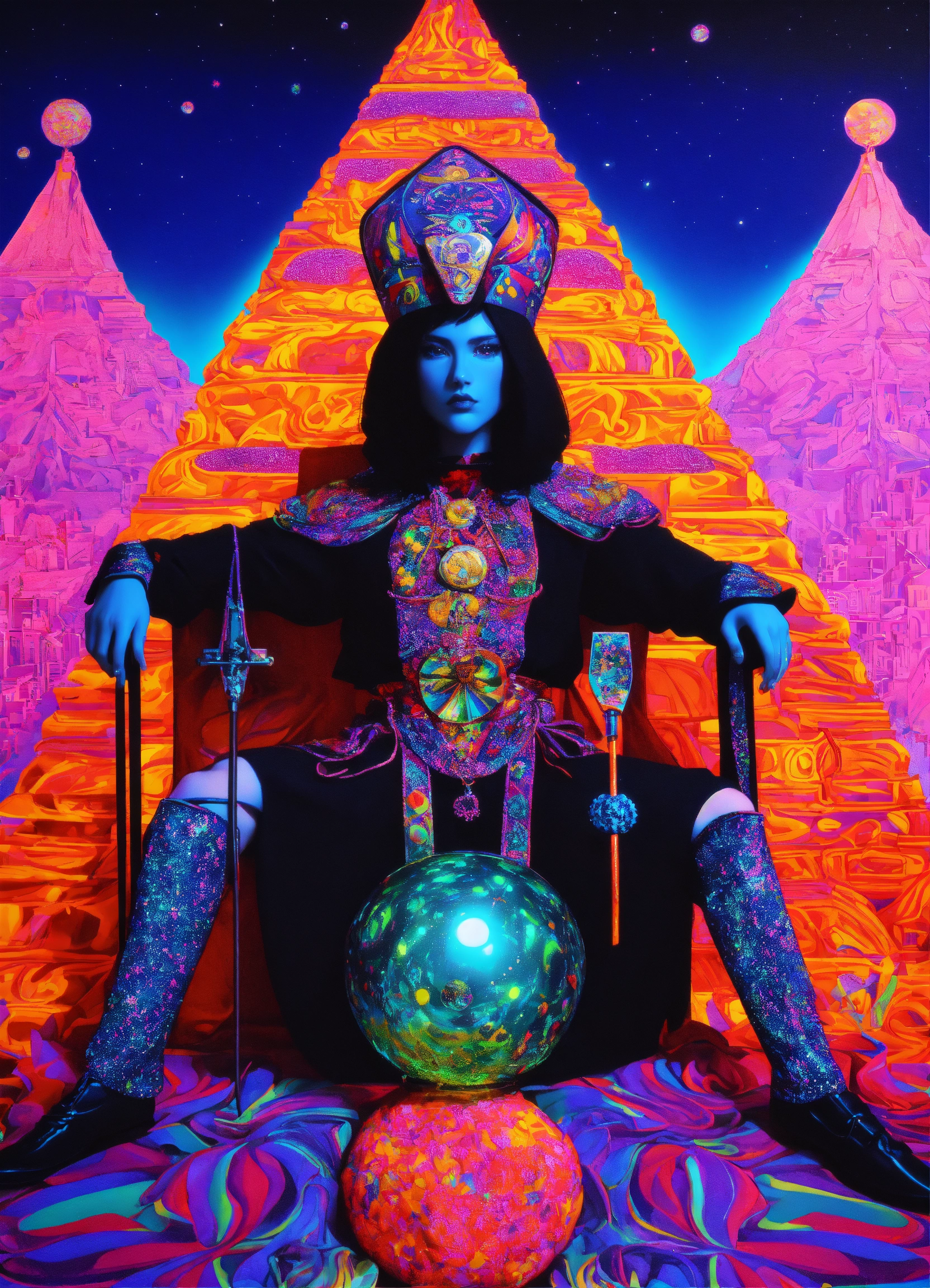 Lexica - Photorealistic 3D portrait of Gorgeous Goth emo Priest samurai ...