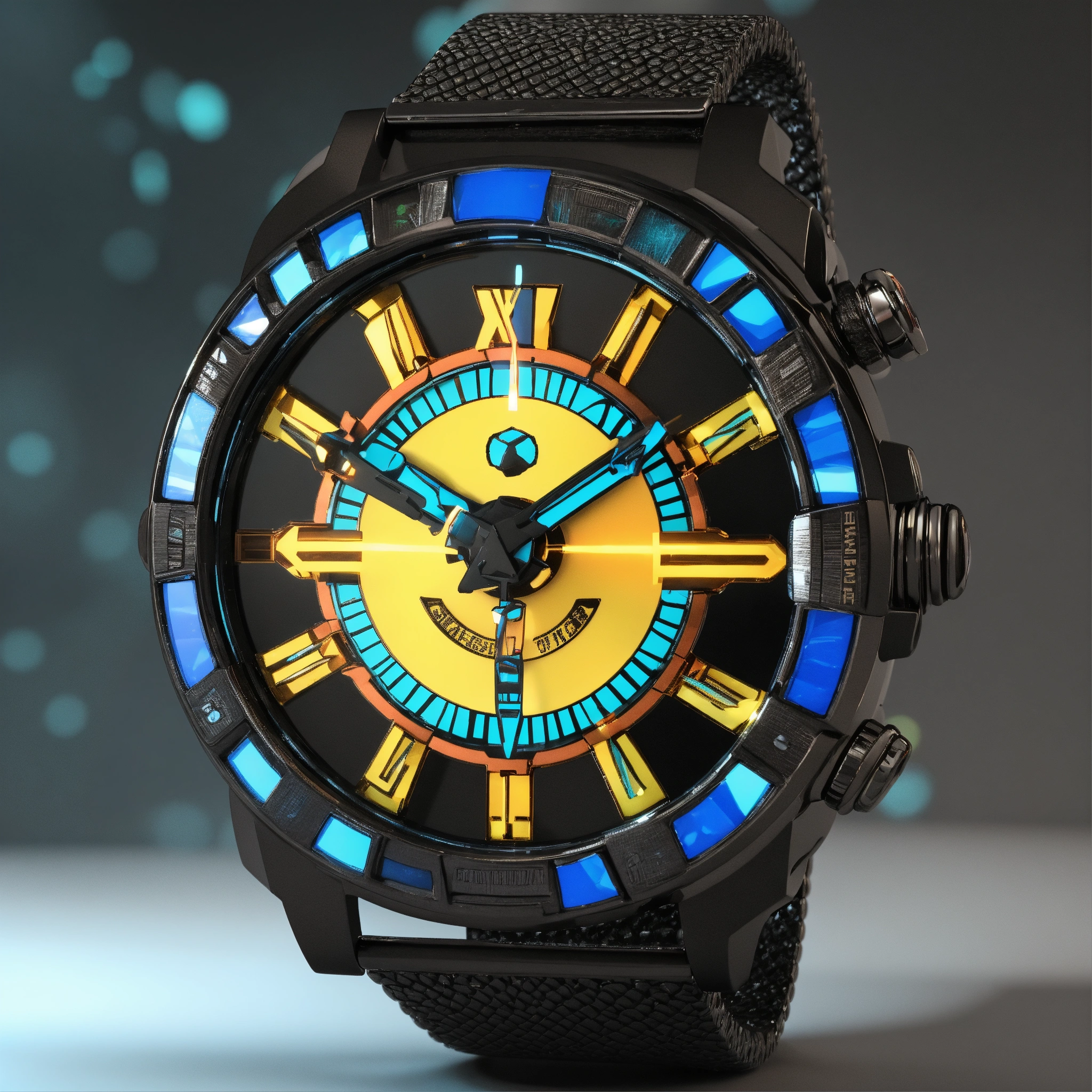 Lexica - Sci-fi pimp watch, no background 4k 3D model