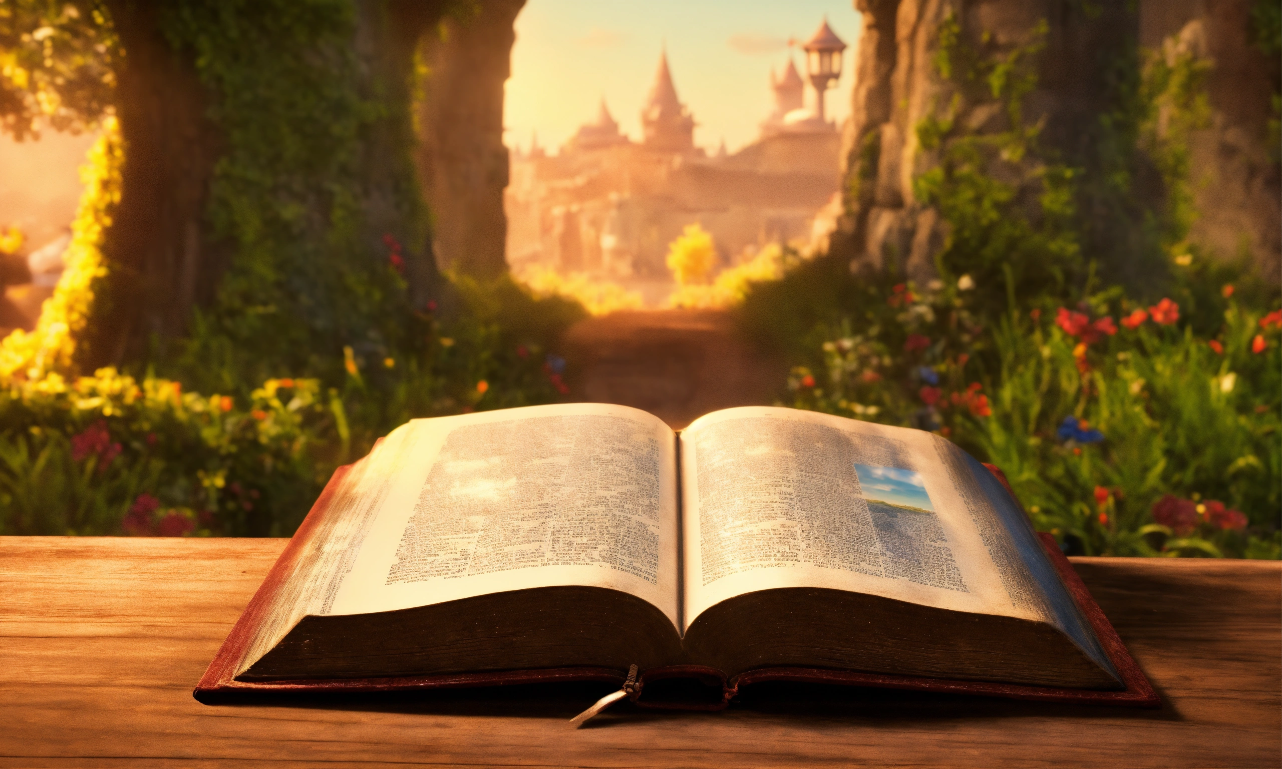 Lexica - Bible book animate wall disney 8k
