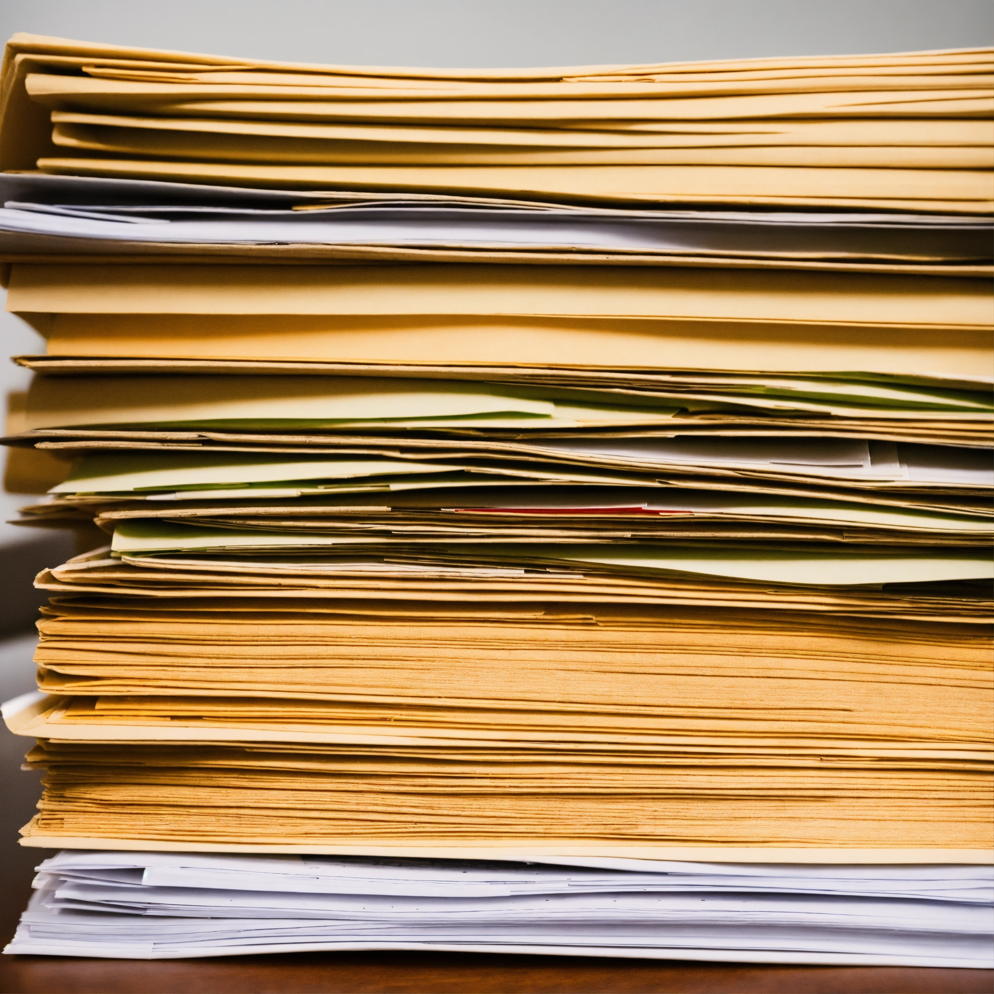 Lexica - A photo of a stack of legal documents. The documents are ...