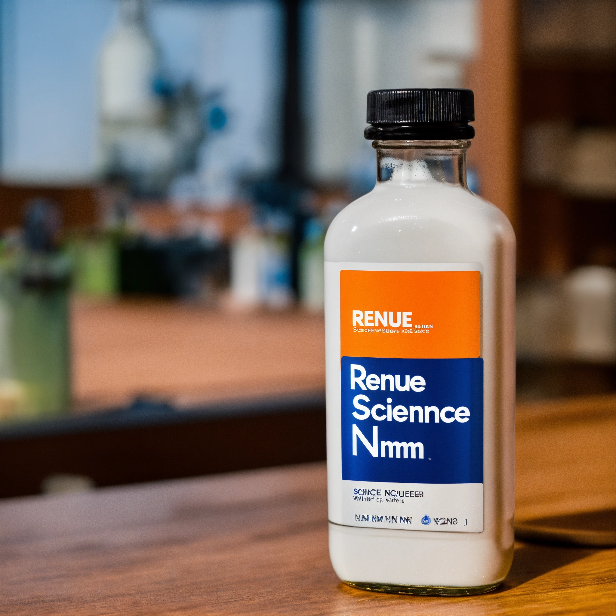Lexica - A photo of a bottle of Renue by Science NMN. The bottle is ...