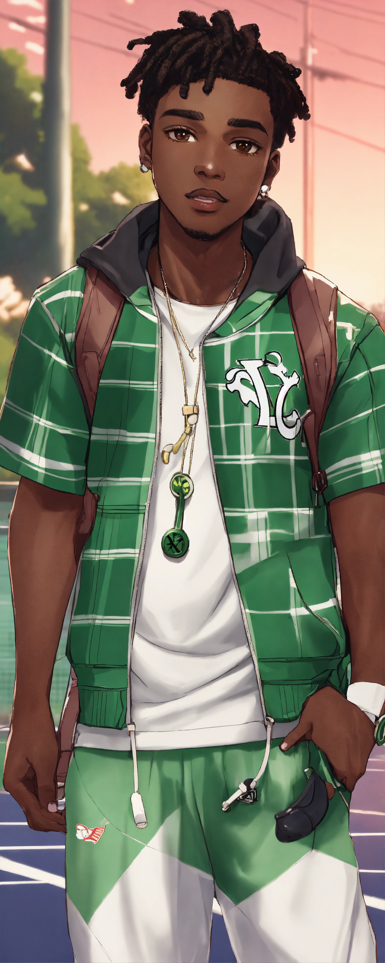 Lexica - Dark mahogany complexion african american 28 year old male ...