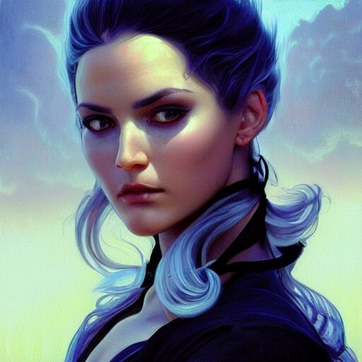 Lexica - Hyperrealistic oil painting of half - electric necromancer ...