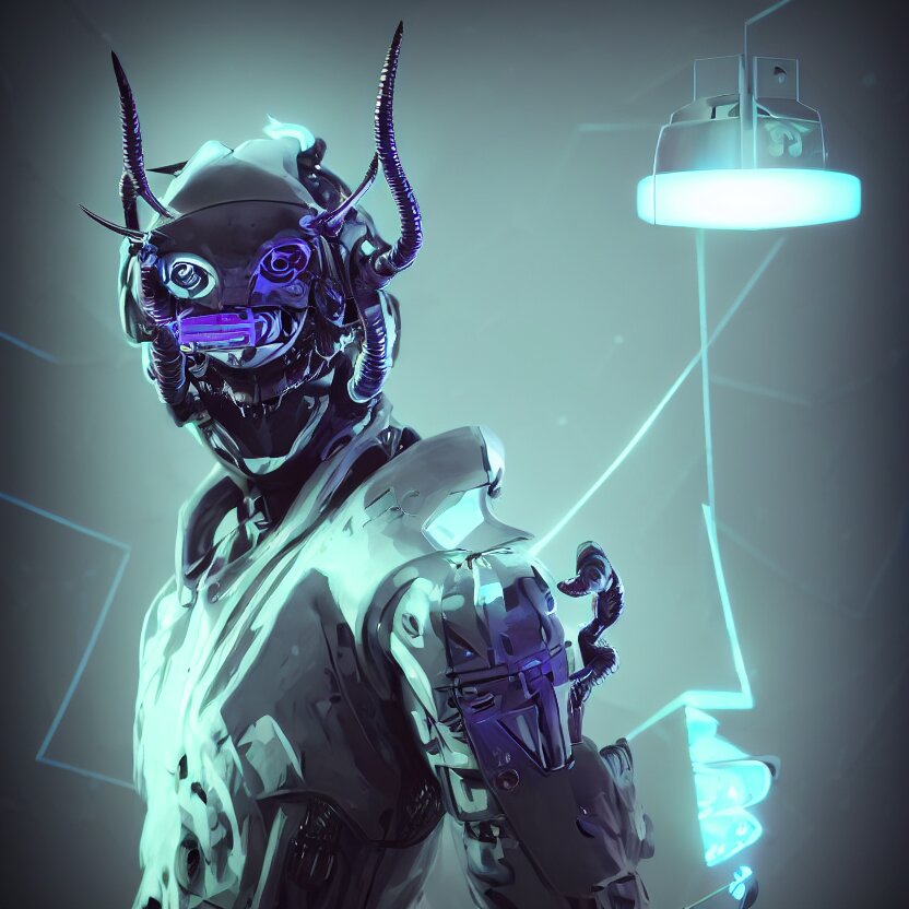 Lexica - Cyber punk, oni mask, 3 d render beeple, compound eye of ...