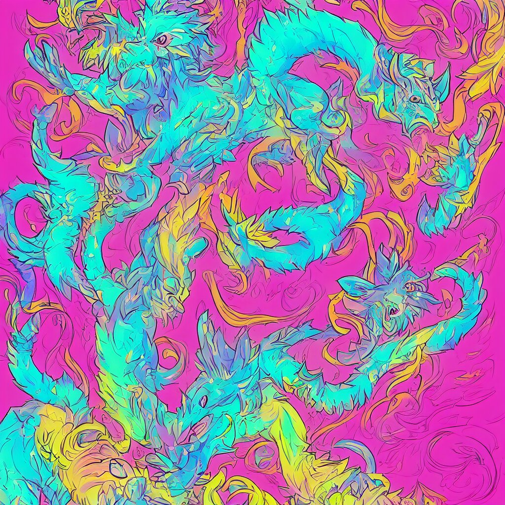 Lexica - pastel vibrant color romantic cute animal hyperbeast by Brock ...