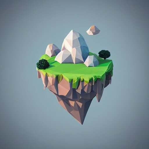 Lexica - Floating island in the sky, low poly, isometric art, 3d art ...
