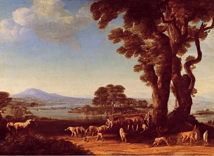 Lexica - Highly detailed landscape of the african velt, animals ...
