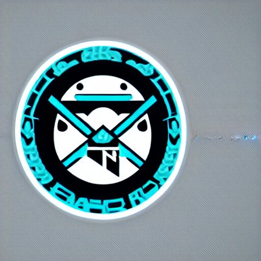 Lexica - A concept art of a hacker group cloth emblem patch with the brain logo on it, circle ...