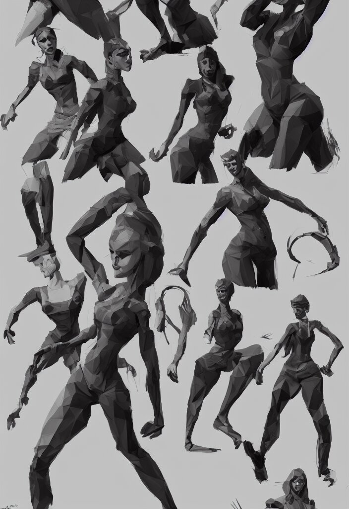 Dynamic Female Pose Reference