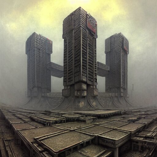 Lexica - Brutalist, soviet architecture on mars, megastructure, kowloon ...