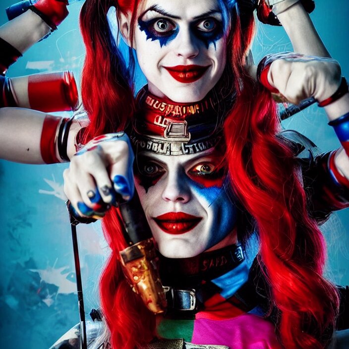 Lexica - Portrait of alexandra daddario as a harley quinn in suicide ...