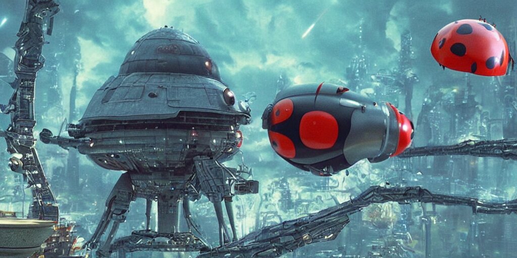 Lexica - A 3 d rendered movie still a ladybug descendant 1 million into ...