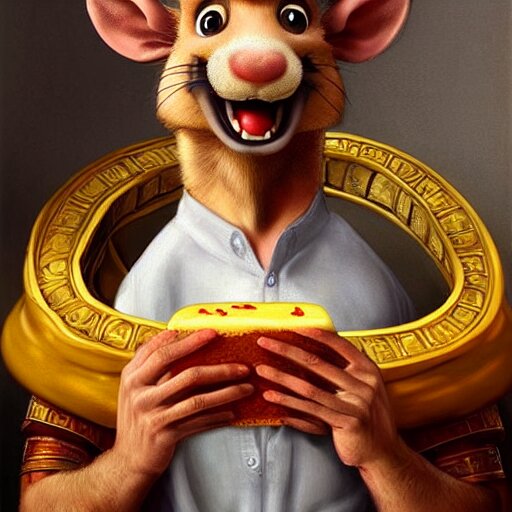 Lexica - Realistic portrait beautiful painting depicts Ratatouille as ...