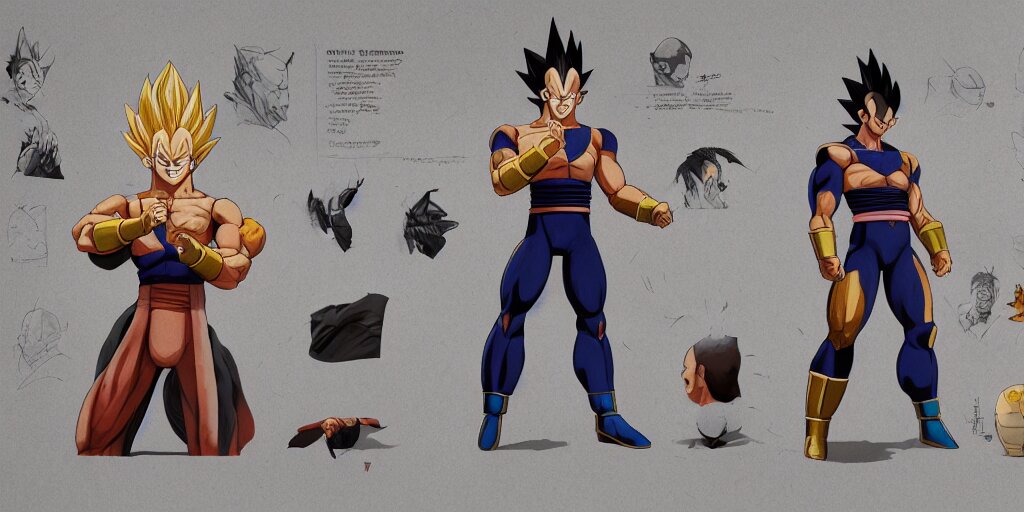 Lexica - Vegeta, character sheet, concept design, contrast, kim jung gi ...