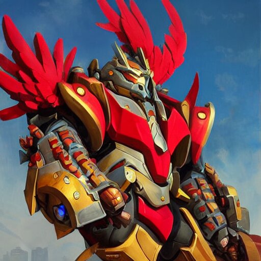 Lexica - Greg manchess portrait painting of armored magnus the red with ...