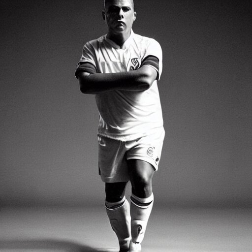 Lexica - Full body portrait of the real ronaldo nazario from brazil by ...