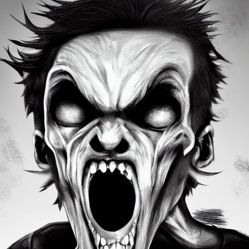 Lexica - His endless screaming makes his own mind eat him up, black and ...