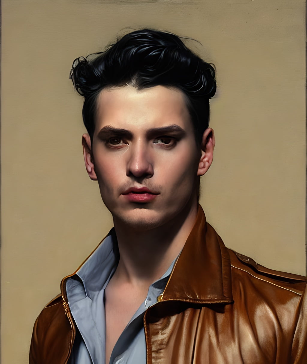 Lexica - Hyperrealist portrait of a young attractive man with ...