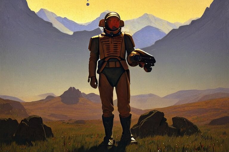 Lexica - Portrait of a colonial marine, 2 4 5 0. starcaft, starship ...