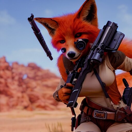 Lexica - Movie still photo of cute anthropomorphic vulpes vulpes fulva ...