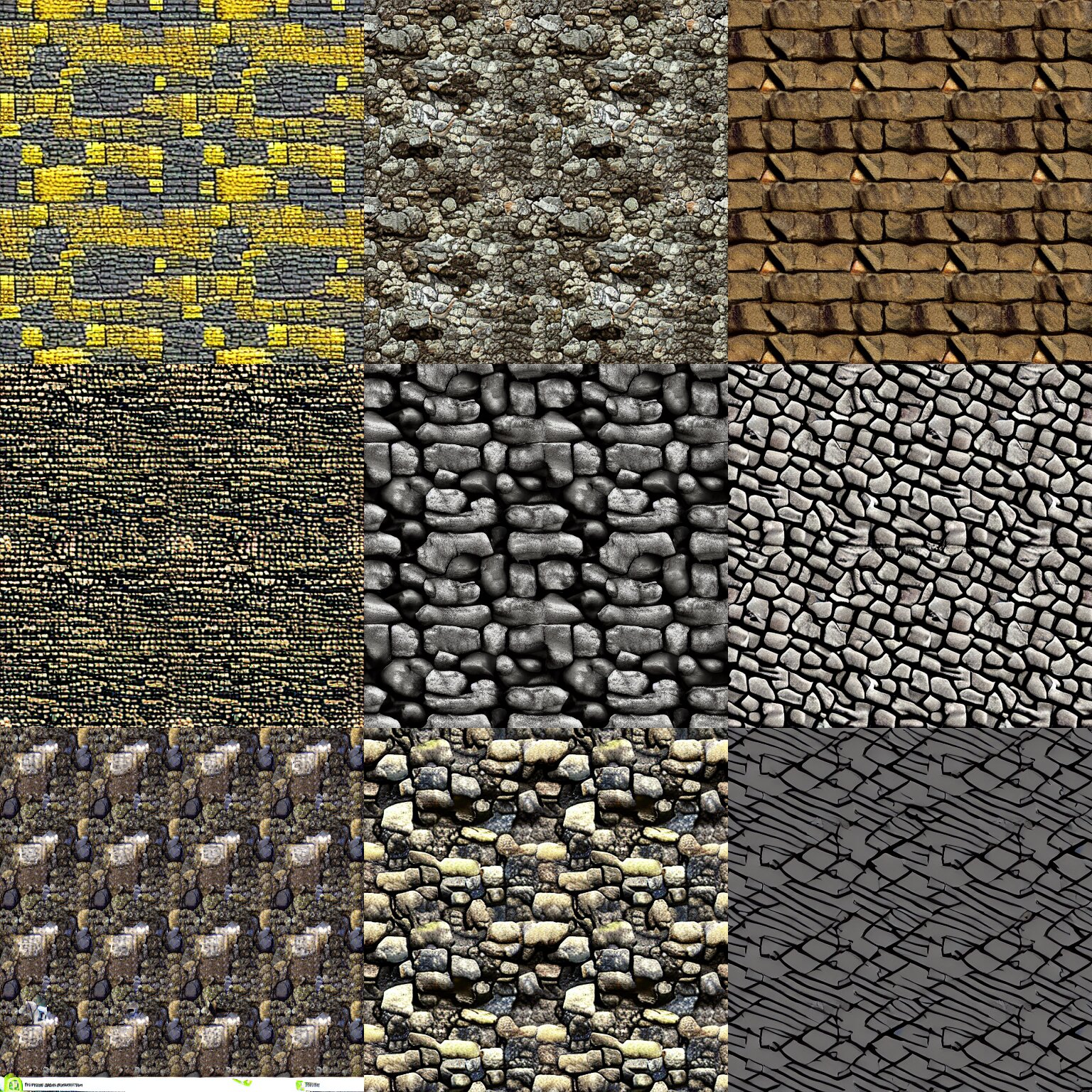 Lexica - Rocky ground, computer game texture, repeating, seamless