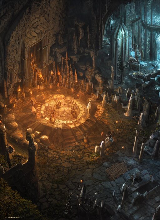 Lexica - Dungeon, ultra detailed fantasy, elden ring, realistic, dnd ...
