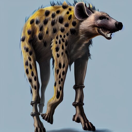 Lexica - Realistic cyborg hyena, highly detailed video game concept art