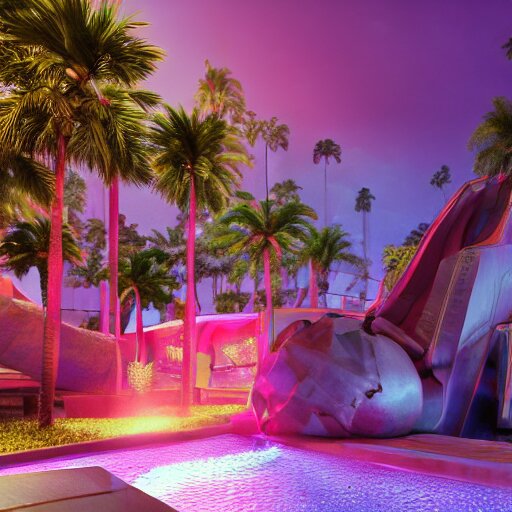 Lexica - A hyperrealistic 3 d render of a broken statue in a surreal ...