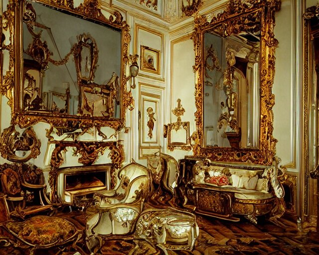 Lexica - Photo of rococo interior, hyperrealism. photorealistic! extreme detail, closeup, sharp ...