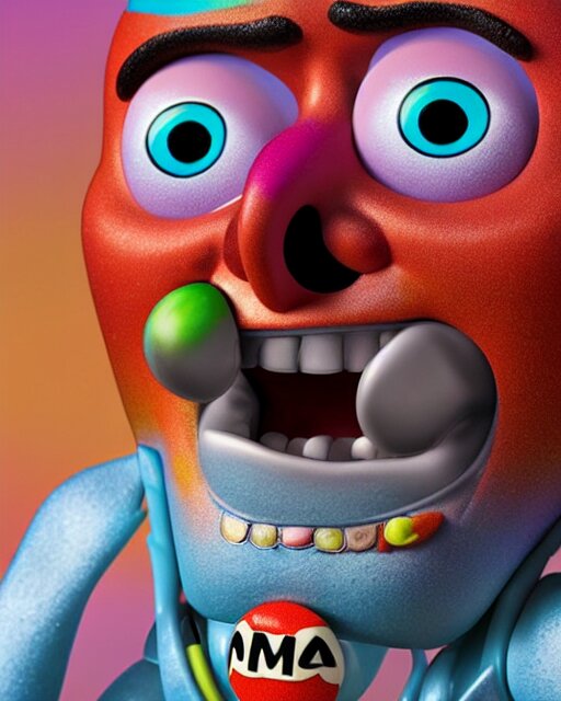 Howard Moon as a Pixar figurine, vibrant, hyperrealistic, Maxima ...