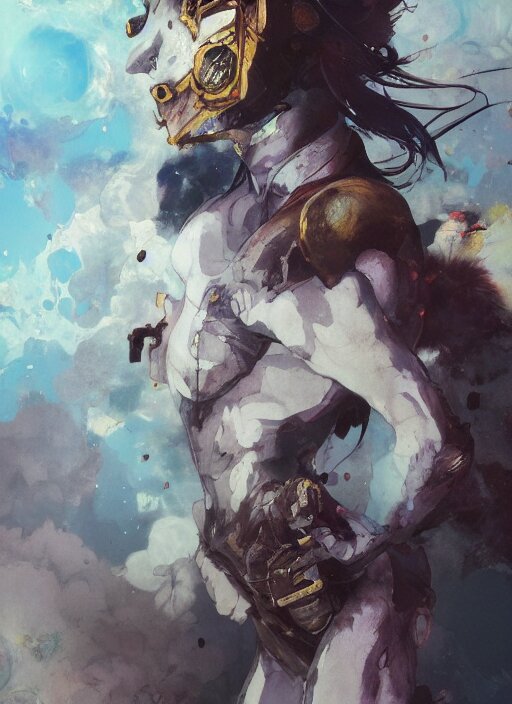 Lexica - Surreal gouache painting, by yoshitaka amano, by ruan jia, by ...
