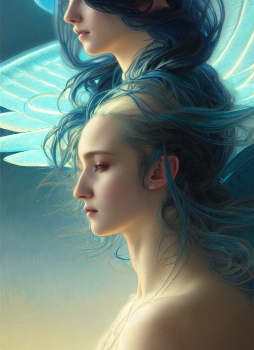 Lexica - A beautiful cinematic female archangel queen, fantasy sea ...