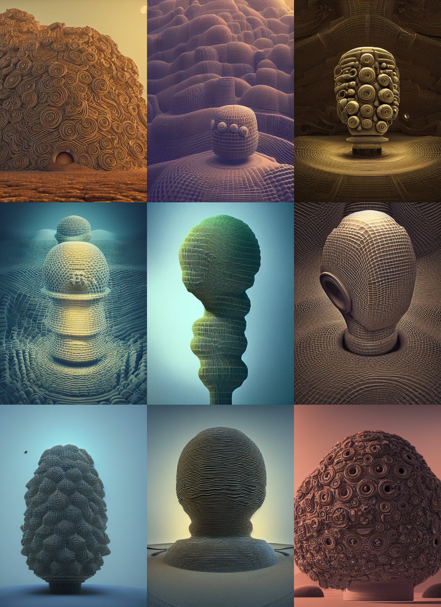 Lexica - A highly detailed landscape of recursive speakers forming a 3 ...