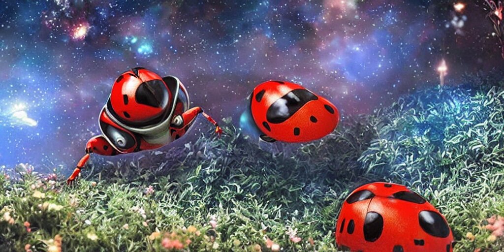 Lexica - A 3 d rendered movie still a ladybug descendant 1 million into ...