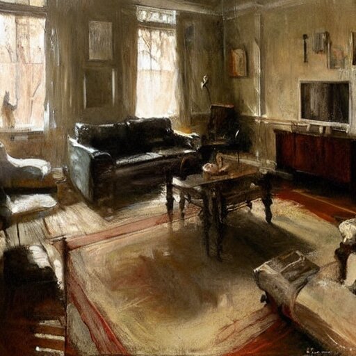 modem living room painting by jeremy mann - Arthub.ai