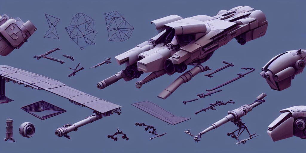 mech hard surface shape form exploration, vehicles, close up, co ...