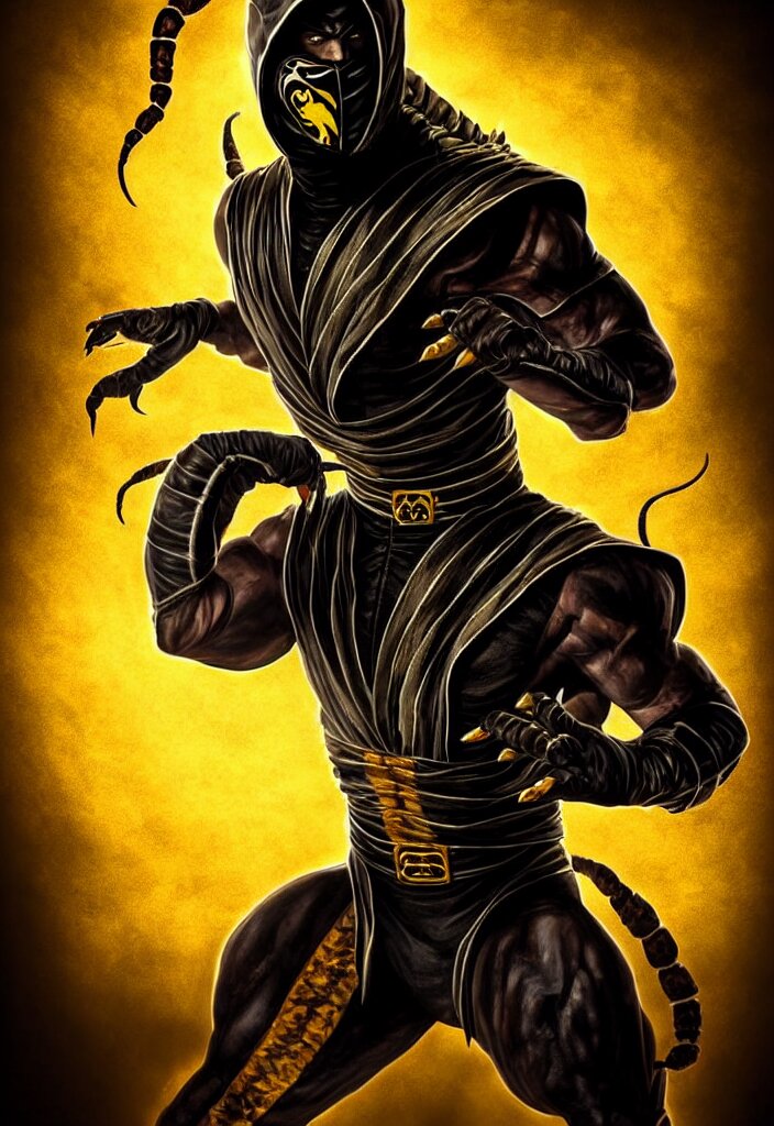 Lexica - Full body, full figure portrait of classic scorpion from ...