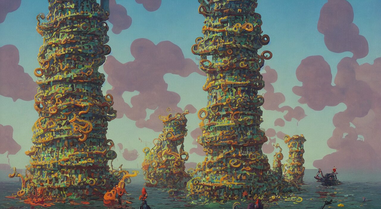 Lexica - Single flooded tentacle tower, very coherent and colorful high ...