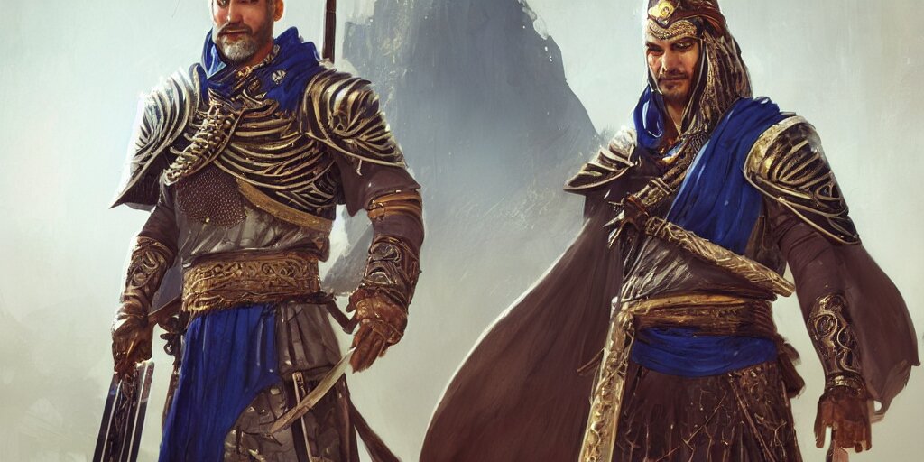 Lexica - Arabian witcher, new costume concept design with metal ...